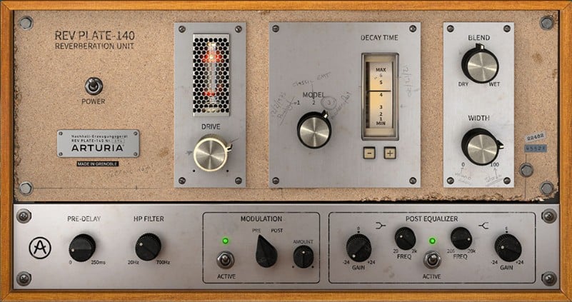 【期間限定無料】Arturiaのプレートリバーブプラグイン「Rev PLATE-140」が2019年12月25日まで無償配布中 | AZU ...