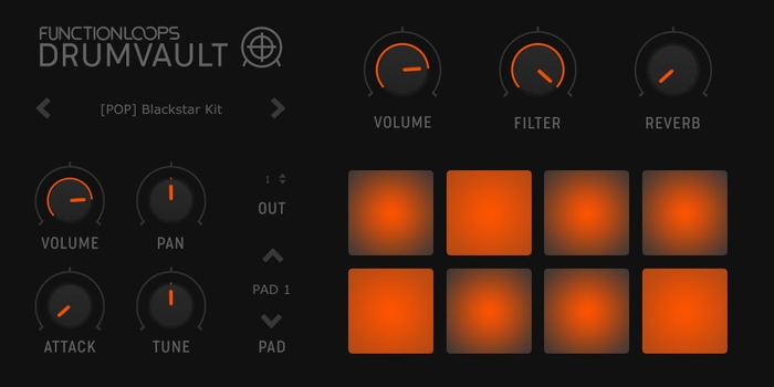 【無料】EDM、Pop、Reggaeton、RnBなどの幅広いキットを備えたドラム音源 Function Loops「DrumVault」が無償配布中 | AZU Soundworks